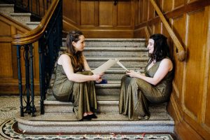 A Cute and Quirky Springtime Jewish Wedding With a Blush Watters Gown ...