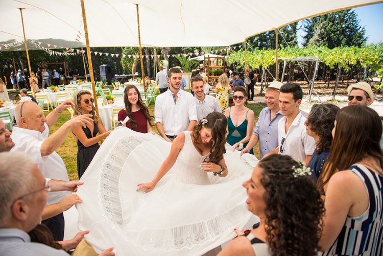 An Avital Saporta Bride for a Summer-Themed Galilee Jewish Secular ...