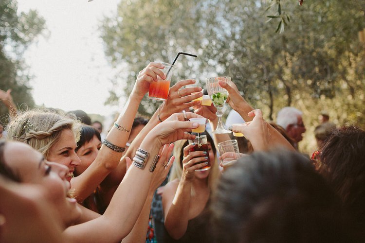 A Bohemian Love Festival Jewish Wedding With a Greek Party and Midnight ...