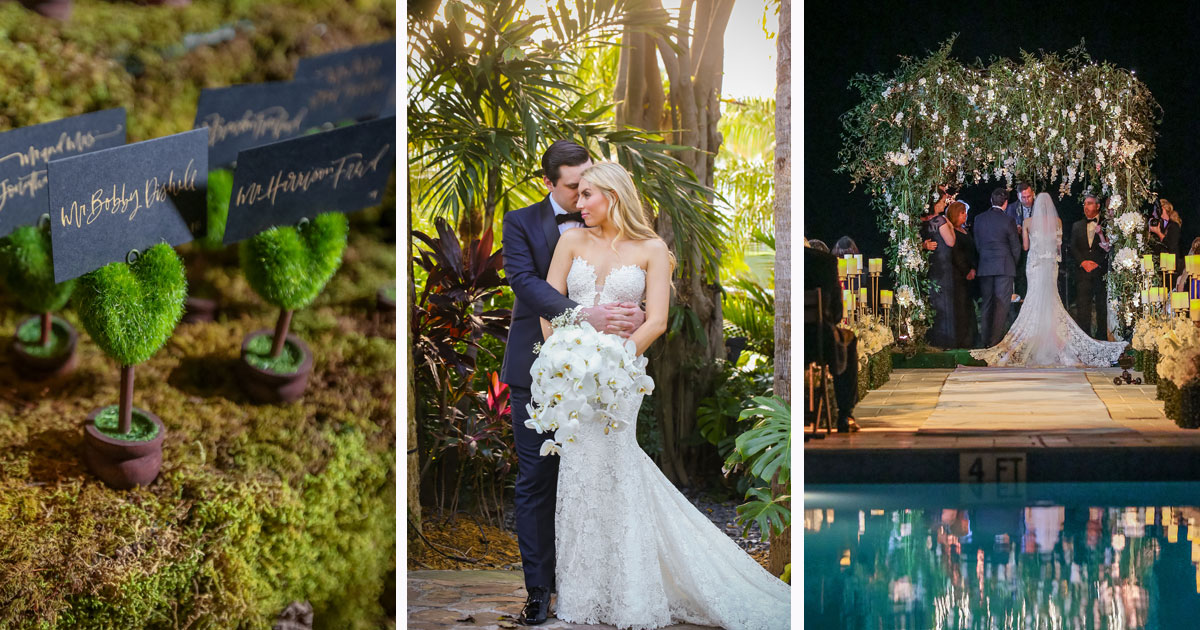 A Pnina Tornai Bride for an Uber Glam Jewish Wedding at the Four ...