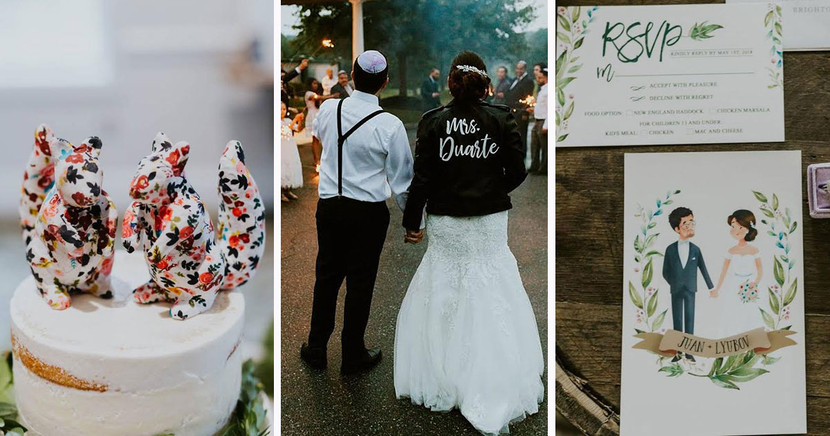 A Rebecca Ingram Bride in a Leather Jacket for a Trilingual Rustic ...