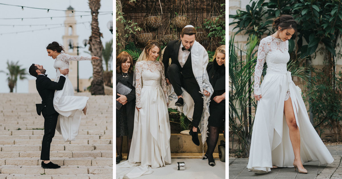 A Noa and Ayelet Bride for a Super Stylish Israeli Wedding at Gan ...