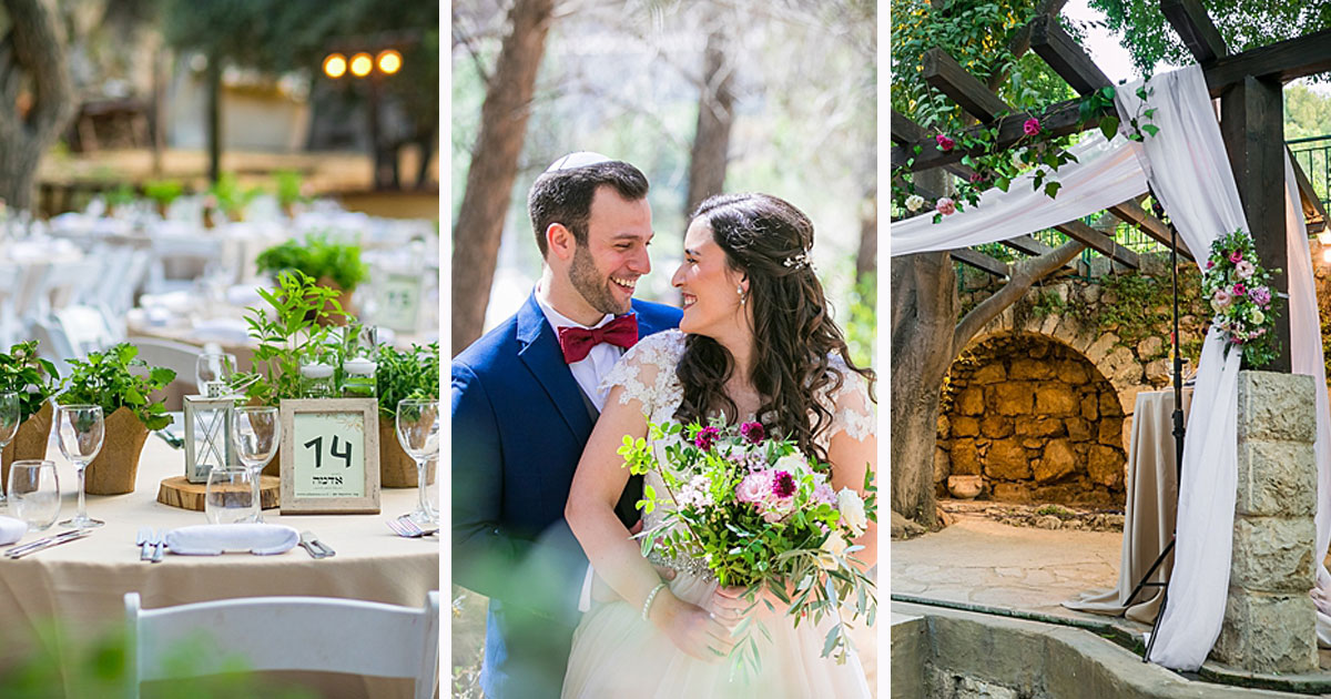 A Rustic Israeli Jewish Wedding at Ein Yael, Jerusalem, Israel ...