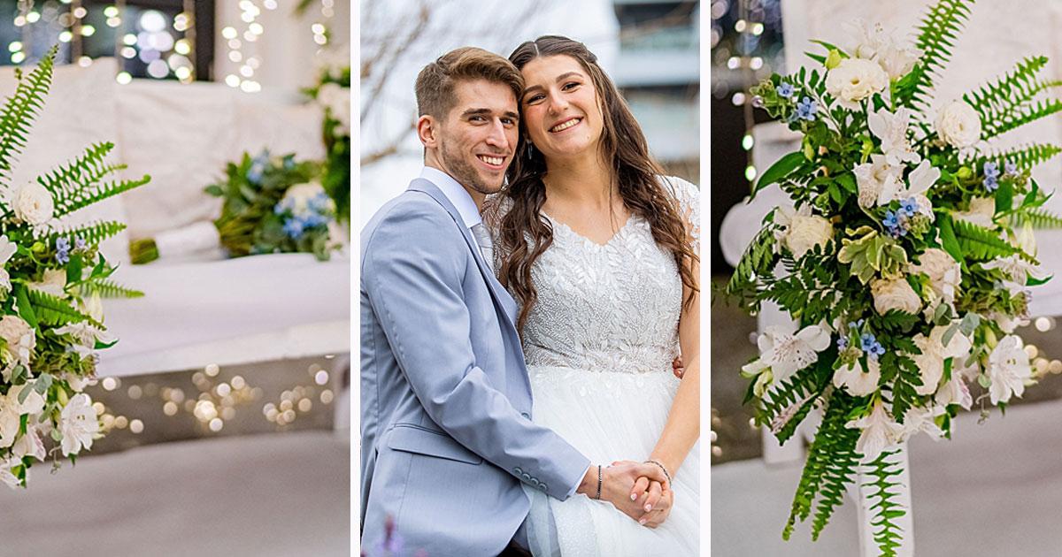 A Mika Bridal Bride for a Joyful Jewish Wedding in Blue at Citrus, Even ...