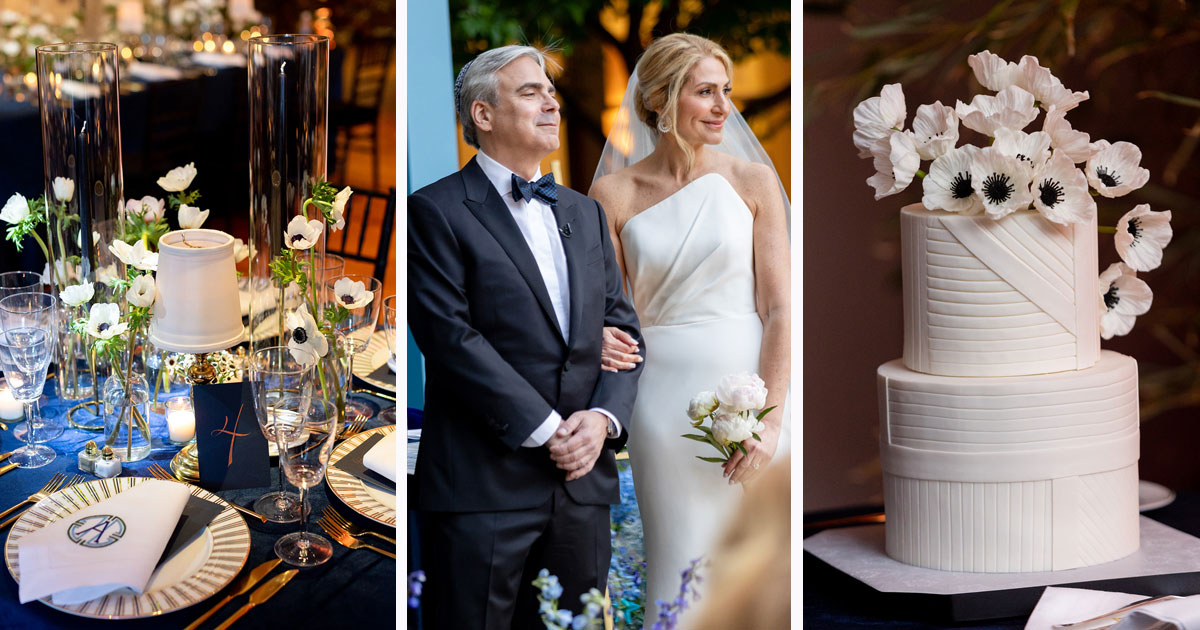 A Romona Keveza Bride for a Wedding Planner’s Own Jewish Wedding at ...